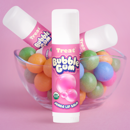 Jumbo Bubble Gum Organic Lip Balm - Treat Beauty