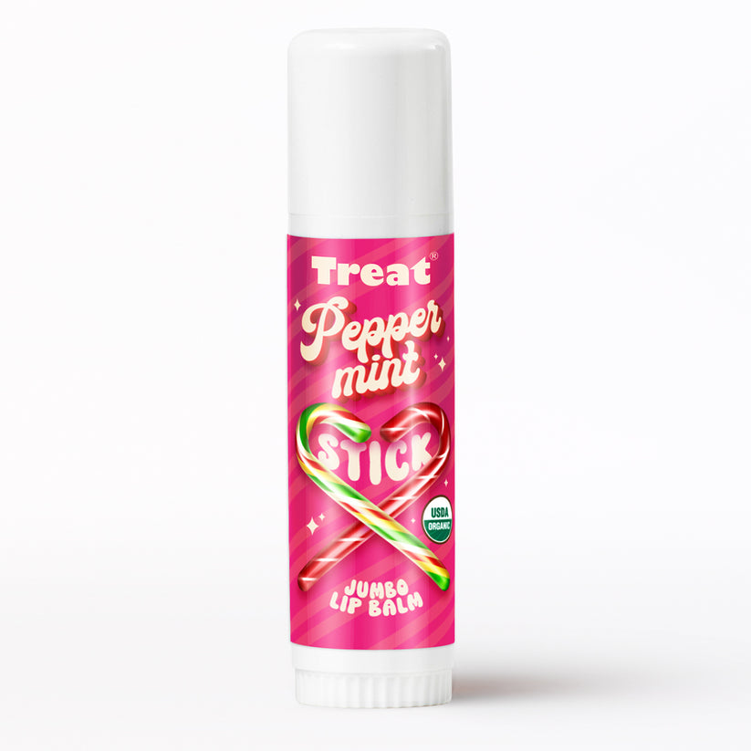Peppermint Stick Jumbo Organic Lip Balm – Treat Beauty