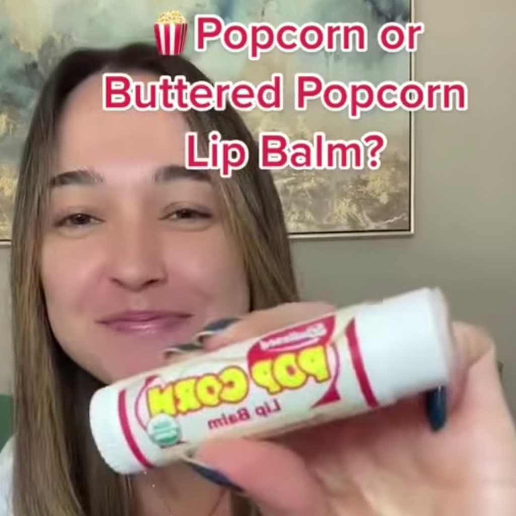 Buttered Popcorn Jumbo Organic Lip Balm | Buttered Popcorn Flavor ...