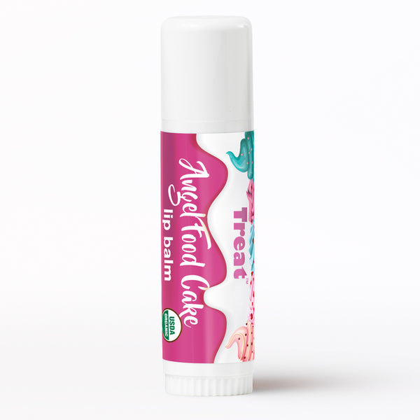 Angel Food Cake Organic Jumbo Lip Balm | Strawberry & Vanilla Flavor ...