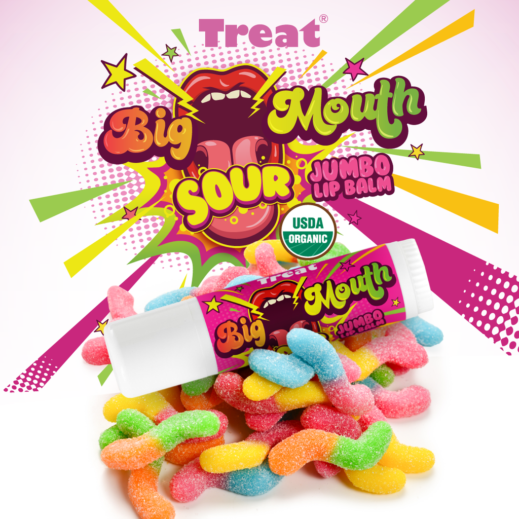 Big Mouth Sour Jumbo Organic Lip Balm | Treat Beauty