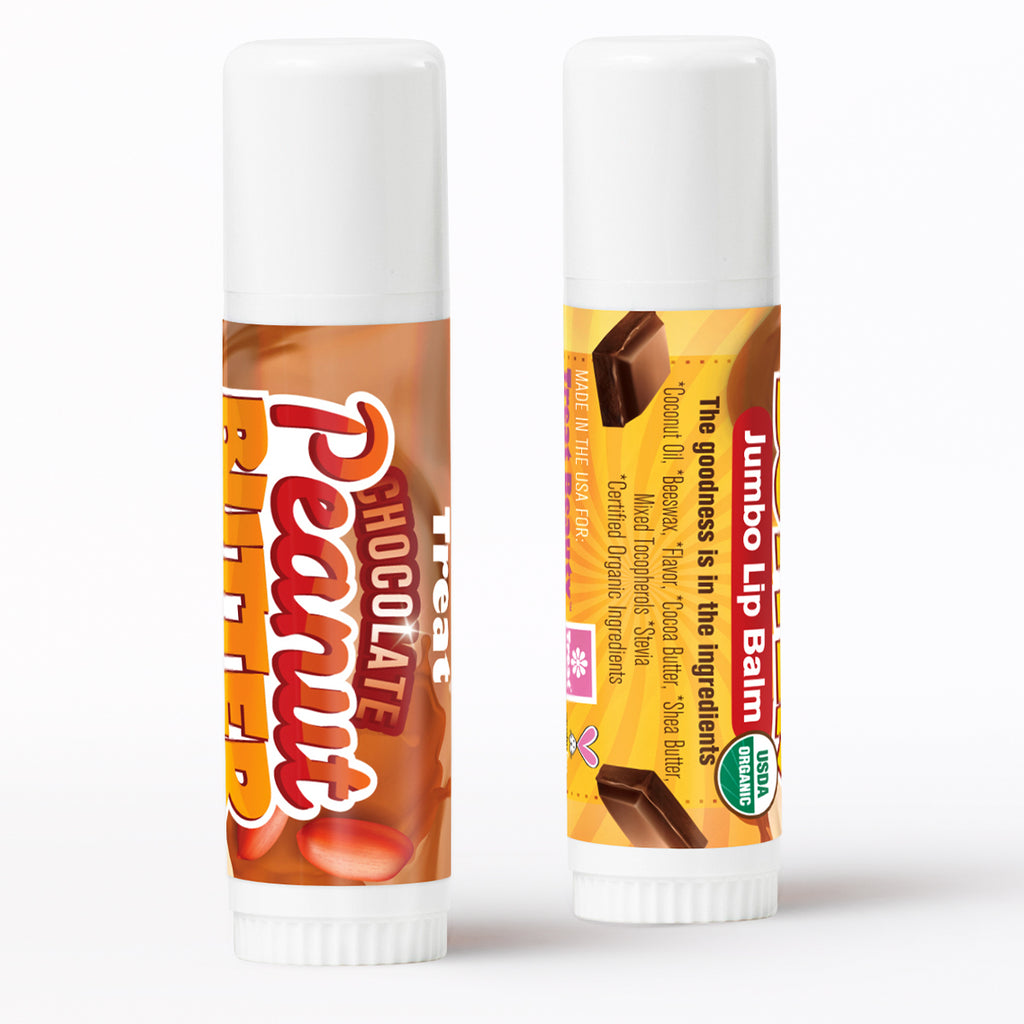 Chocolate Peanut Butter Jumbo Organic Lip Balm | Treat Beauty