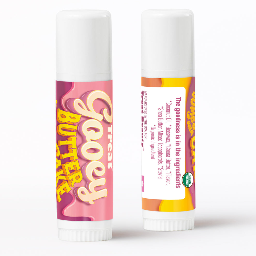 Gooey Butter Cake Jumbo Organic Lip Balm – Treat Beauty