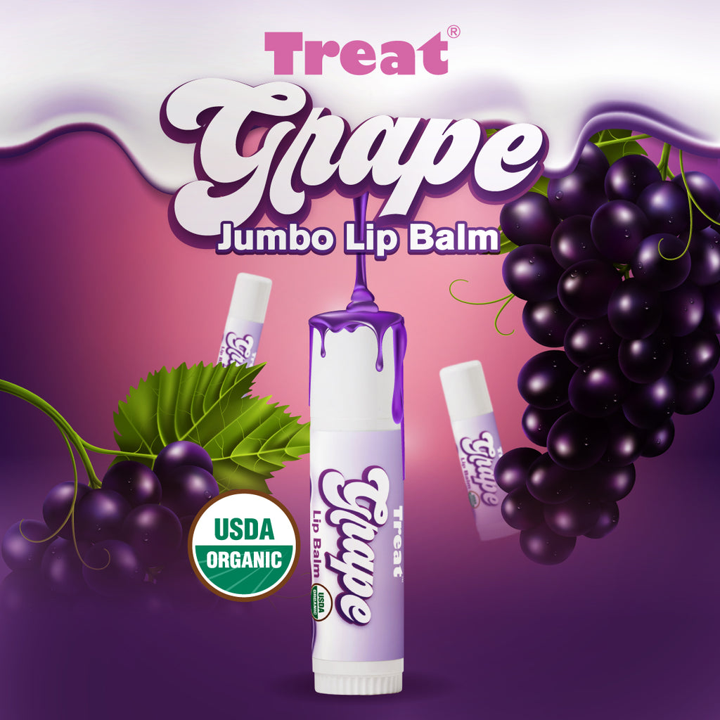 Grape Jumbo Organic Lip Balm | Grape | Treat Beauty